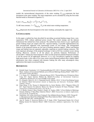 SURVEY OF CONVENTIONAL &NEW GENERATION ADVANCED D.C.BRAKING SYSTEM OF 3-PHASE SQUIRREL CAGE ...