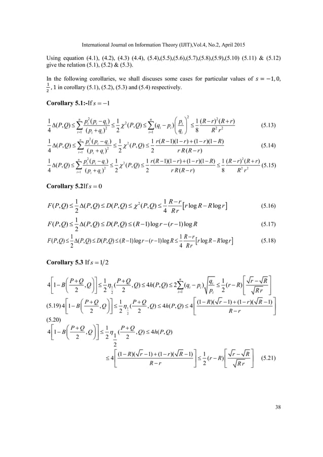 Some Generalized I nformation Inequalities | PDF