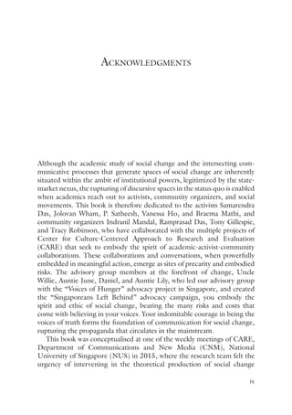 Communicating for Social Change: Meaning, Power, and Resistance Mohan ...