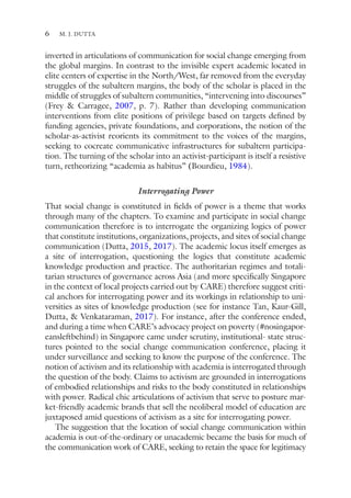 Communicating for Social Change: Meaning, Power, and Resistance Mohan ...