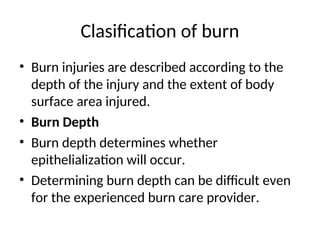 Pediatric burn is the leading cause of death in children - | PPT