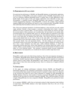 MONGODB VS MYSQL: A COMPARATIVE STUDY OF PERFORMANCE IN SUPER MARKET MANAGEMENT SYSTEM | PDF
