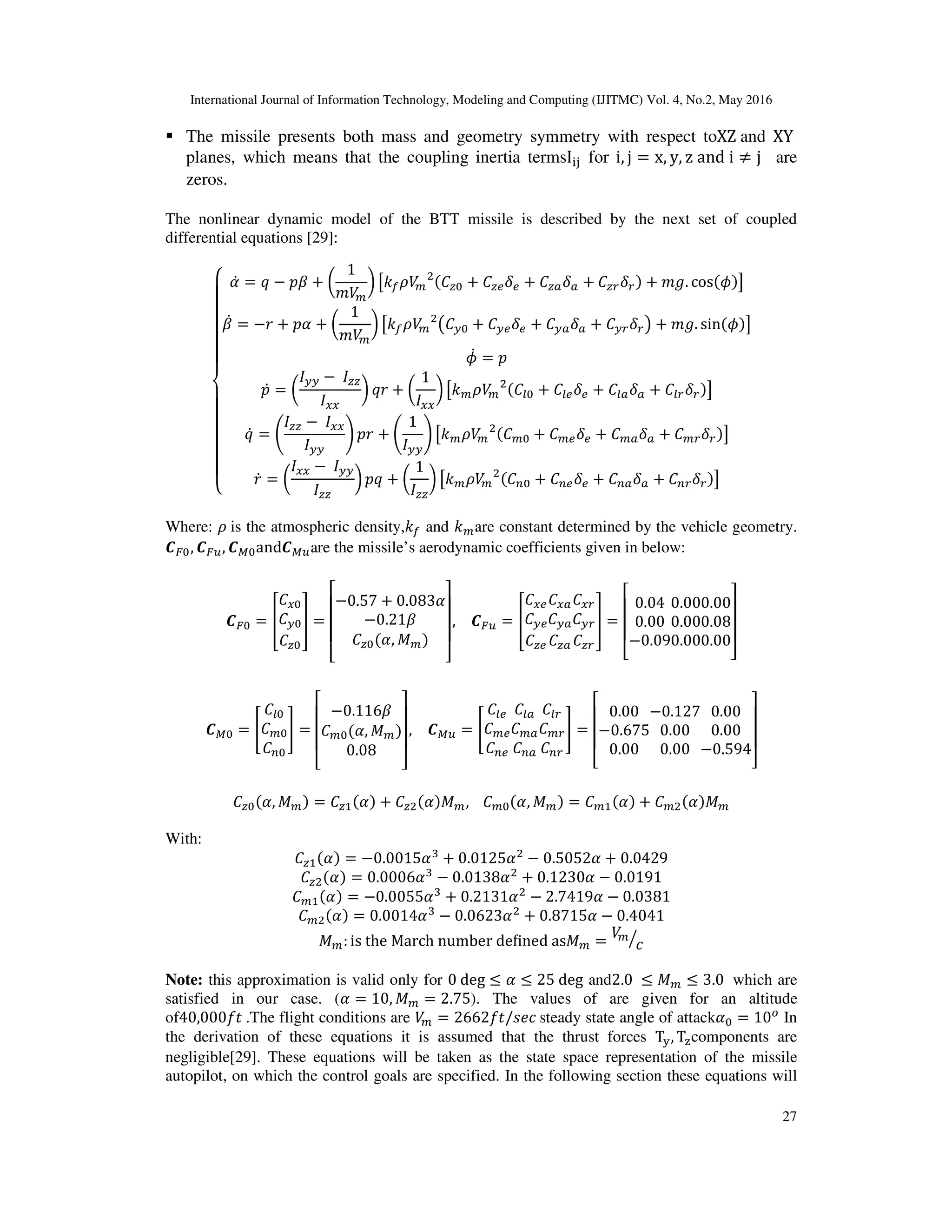 2-DOF Block Pole Placement Control Application To: Have-DASH-IIBITT Missile | PDF