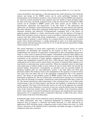 2-DOF Block Pole Placement Control Application To: Have-DASH-IIBITT ...