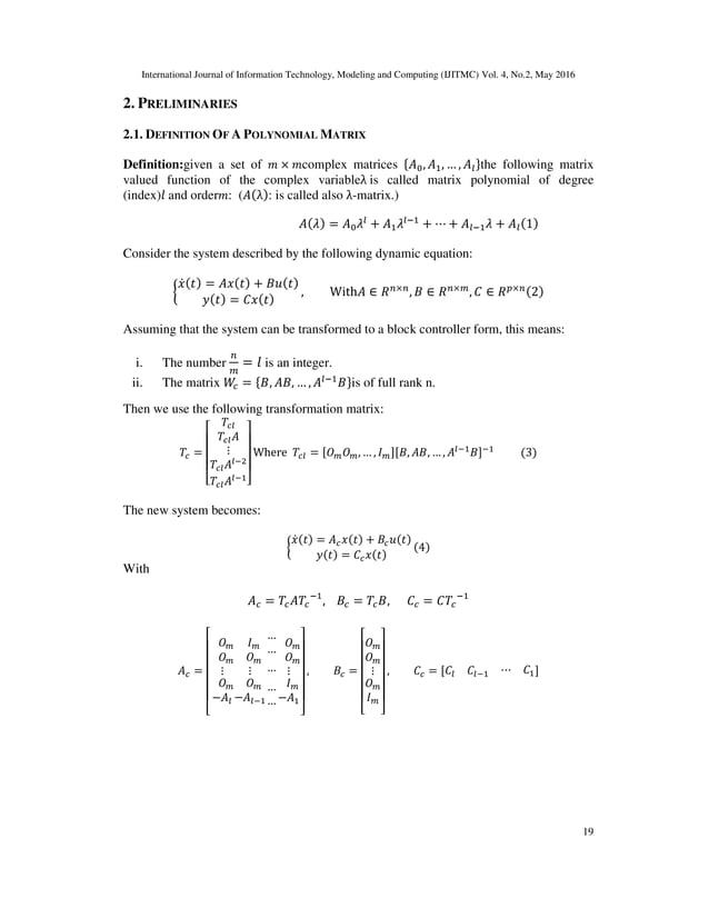 2-DOF Block Pole Placement Control Application To: Have-DASH-IIBITT Missile | PDF