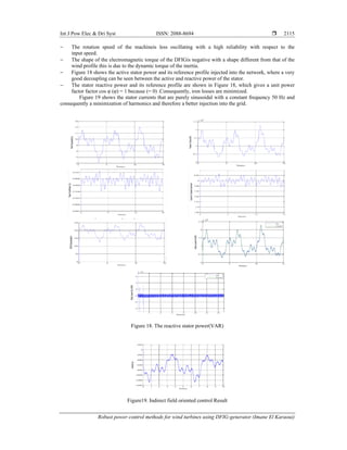 Robust power control methods for wind turbines using DFIG-generator | PDF | Radio Control ...