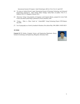 ADVANCED E-VOTING APPLICATION USING ANDROID PLATFORM | PDF