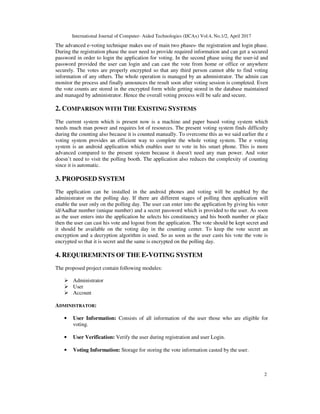 ADVANCED E-VOTING APPLICATION USING ANDROID PLATFORM | PDF