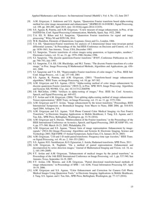MODIFIED ALPHA-ROOTING COLOR IMAGE ENHANCEMENT METHOD ON THE TWO-SIDE 2-DQUATERNION DISCRETE ...