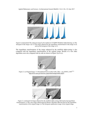 MODIFIED ALPHA-ROOTING COLOR IMAGE ENHANCEMENT METHOD ON THE TWO-SIDE 2 ...