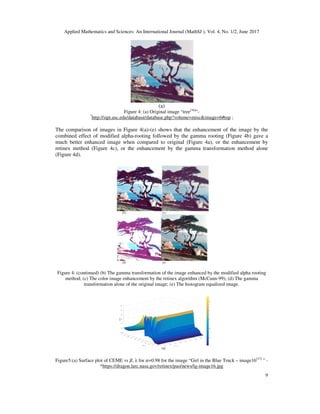 MODIFIED ALPHA-ROOTING COLOR IMAGE ENHANCEMENT METHOD ON THE TWO-SIDE 2 ...