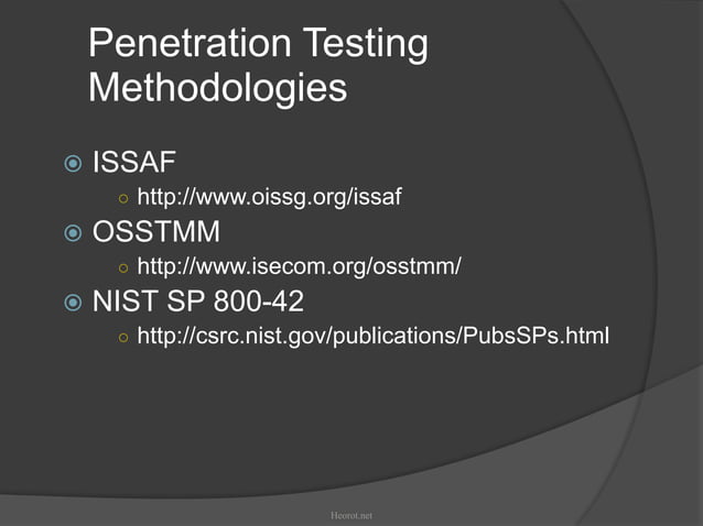 Pentest | PPT | Business | Business and Finance