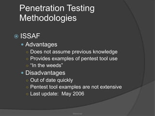 Pentest | PPT | Business | Business and Finance