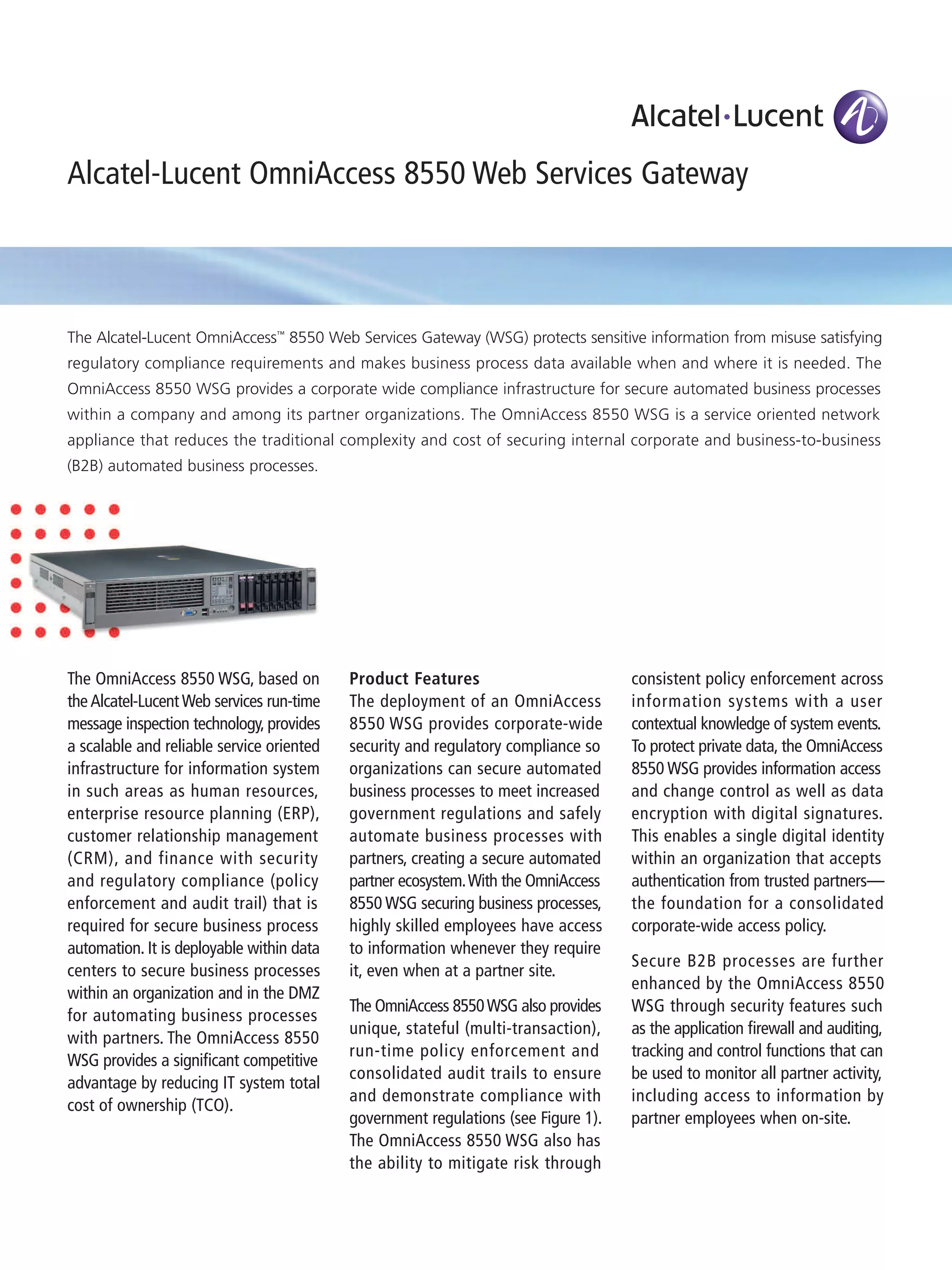 OmniAccess_8550_Datasheet | PDF