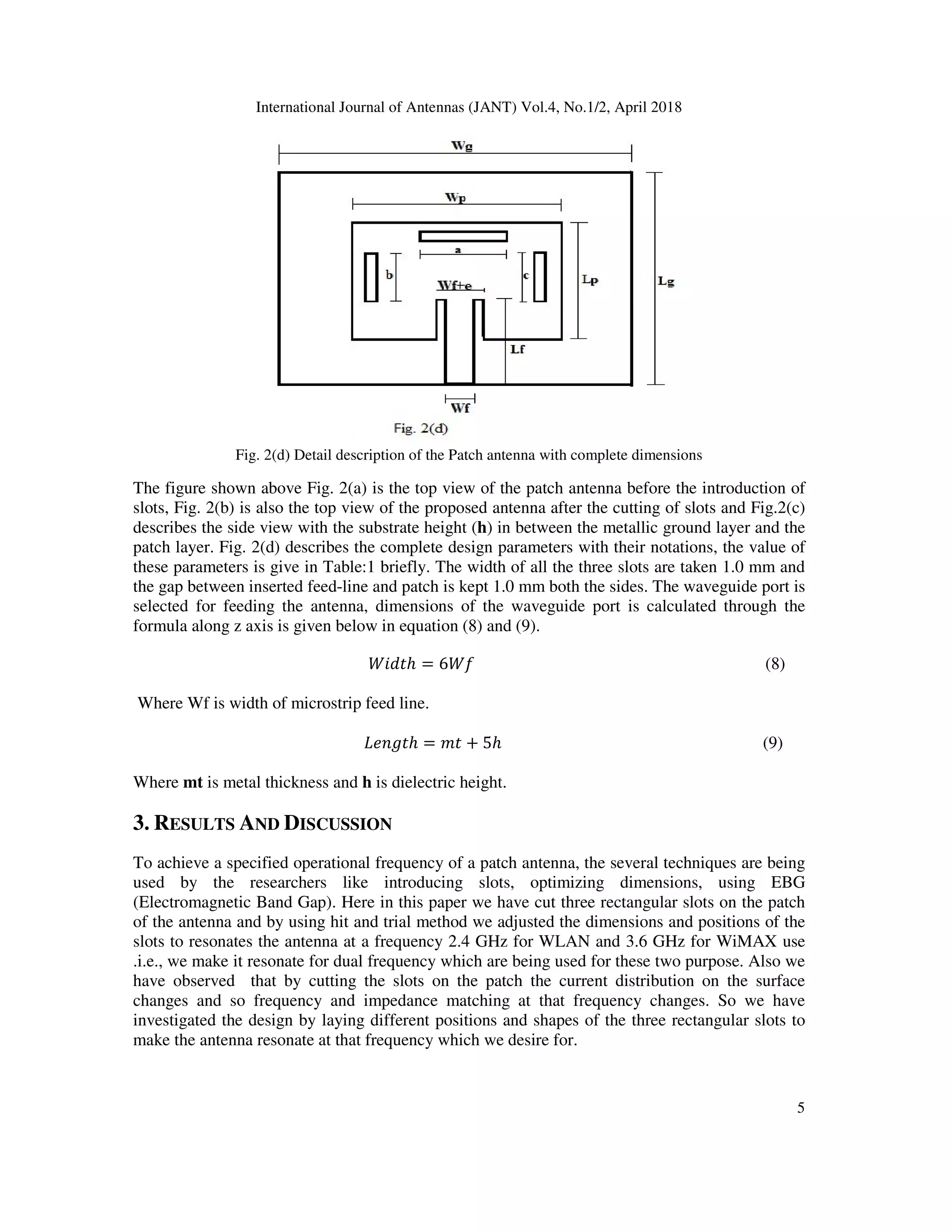 A TRIPLE RECTANGULAR-SLOTTED MICROSTRIP PATCH ANTENNA FOR WLAN & WIMAX APPLICATIONS | PDF