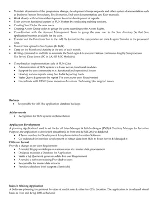 shyam_infor SunSystem Analyst | PDF