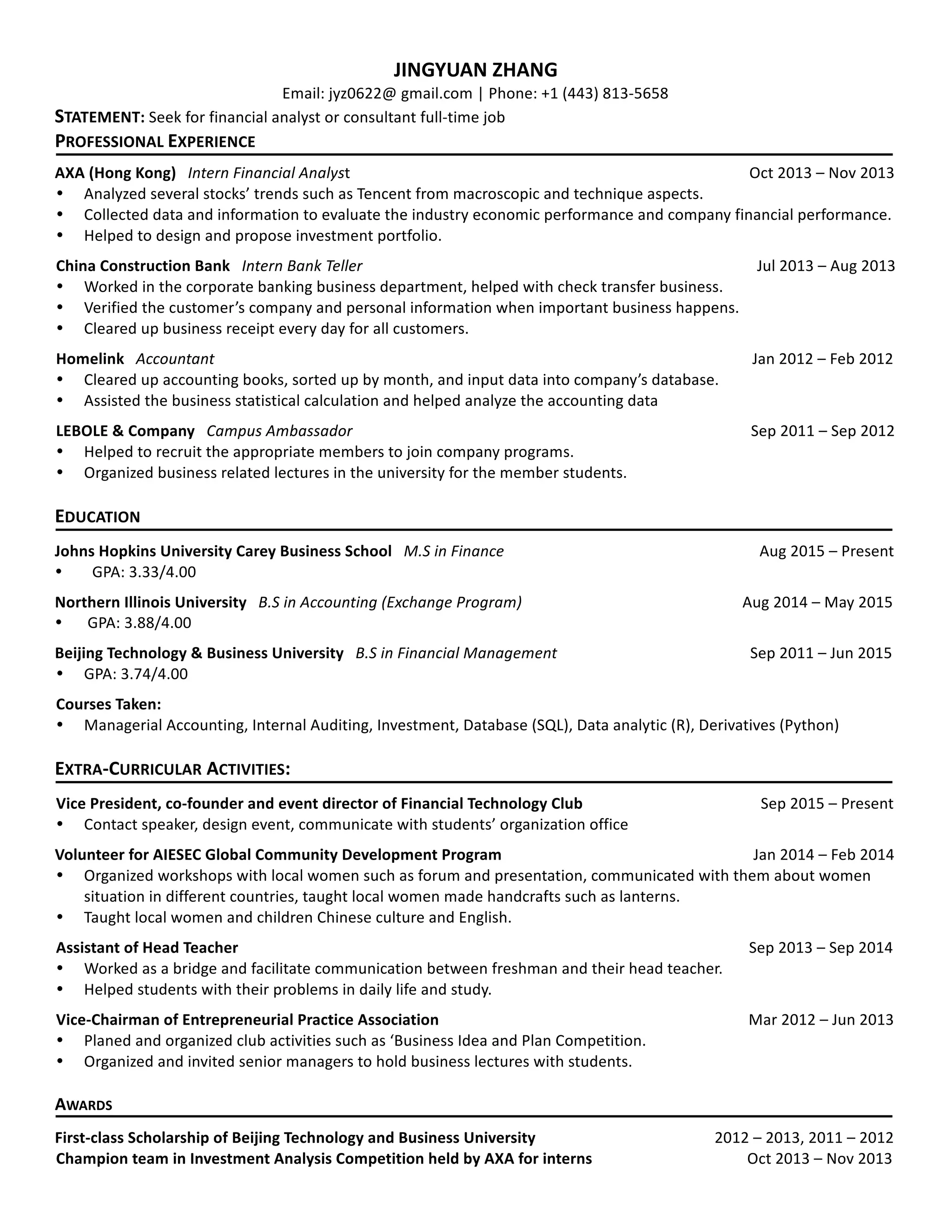 Resume_general | PDF