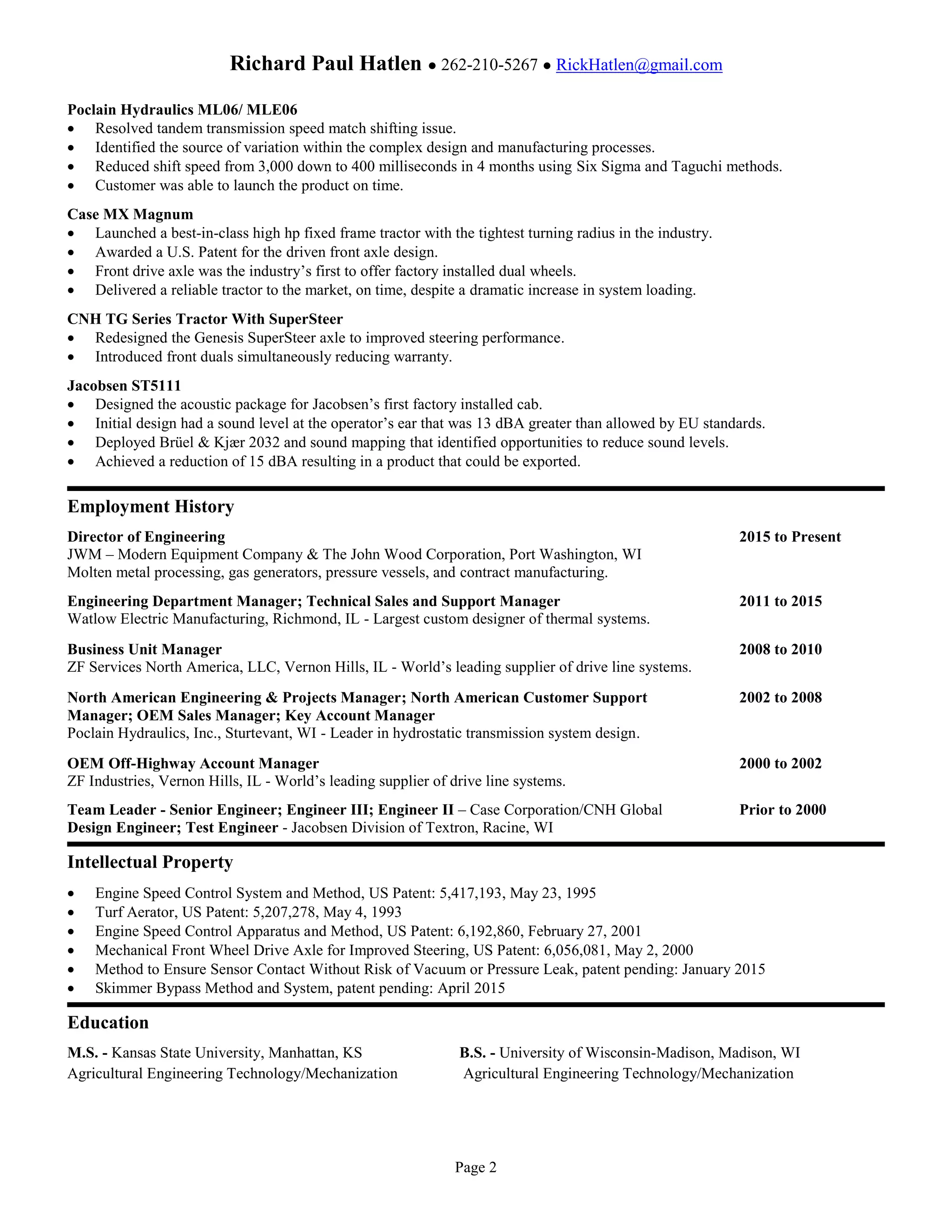 Rick Hatlen Resume Oct 2016 A | PDF