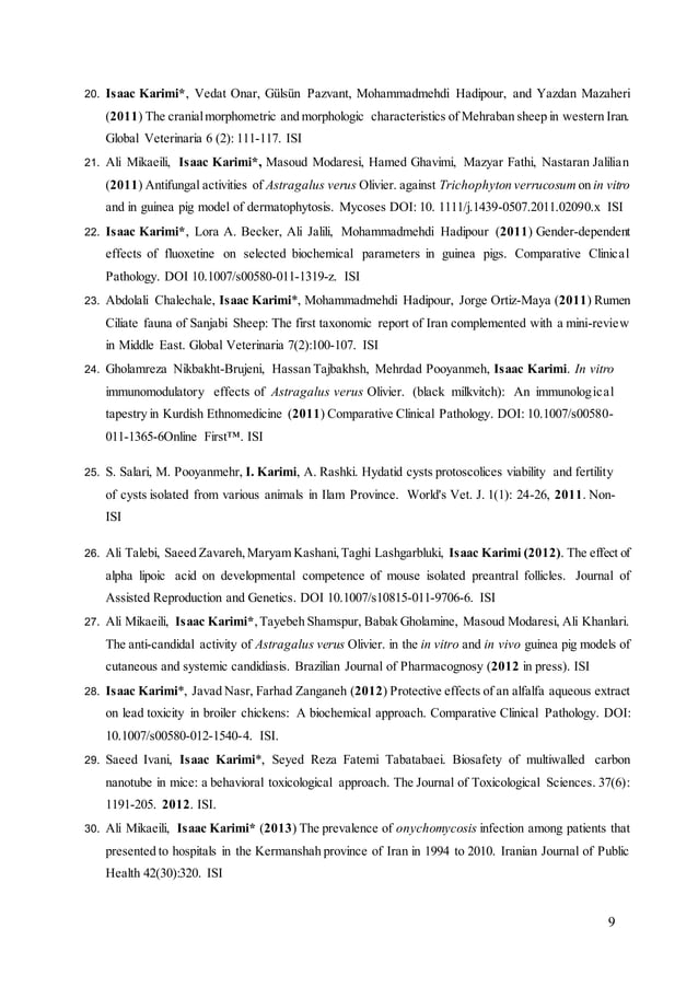 Isaac Karimi CV | PDF