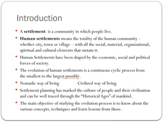 Evolution of Human Settlements Planning: From Ancient to Post ...