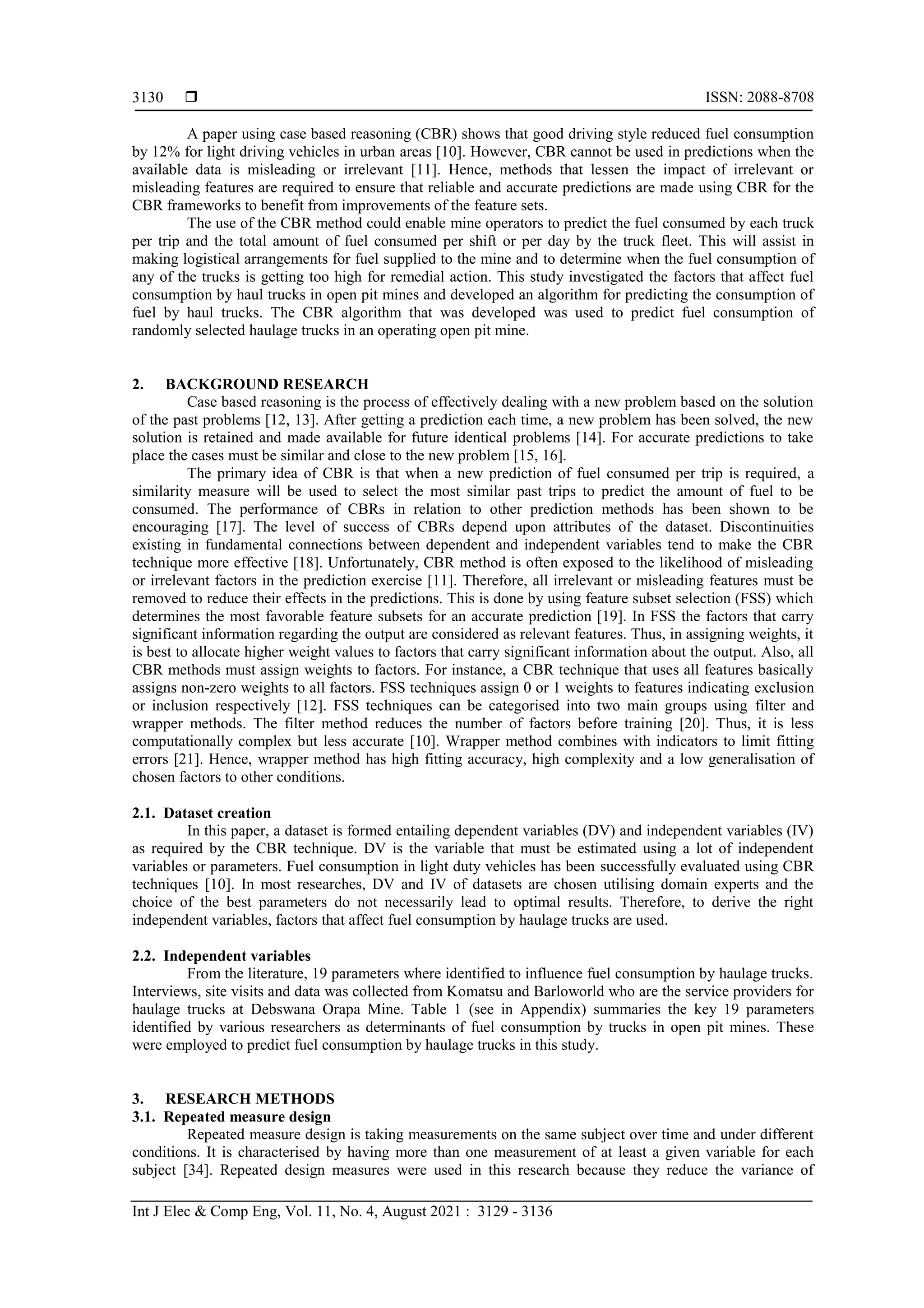 Case-based reasoning system for prediction of fuel consumption by ...