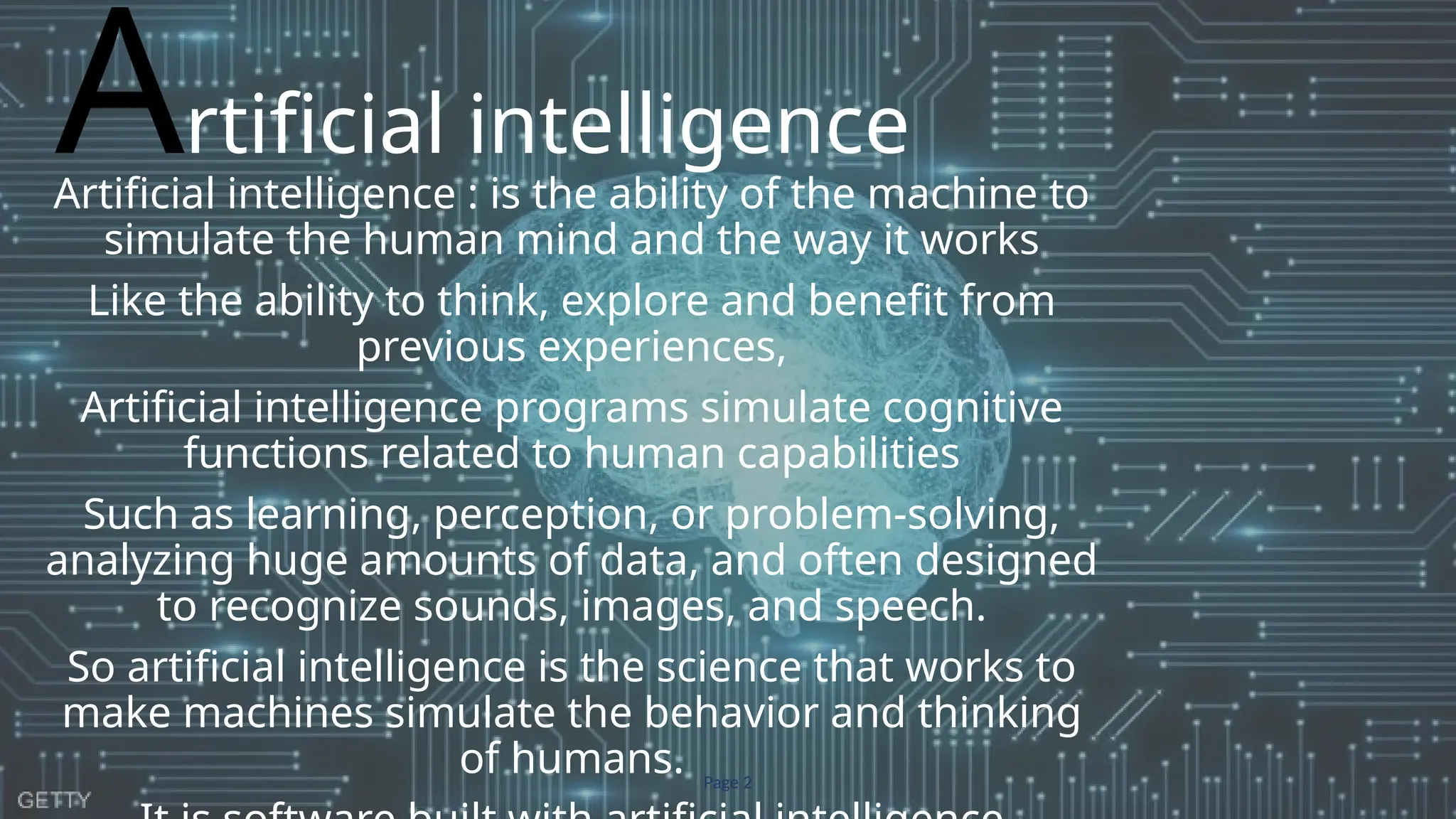 History of Artificial intelligence in brief | PPTX