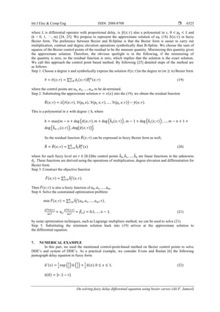 On solving fuzzy delay differential equationusing bezier curves | PDF | Business Accounting ...