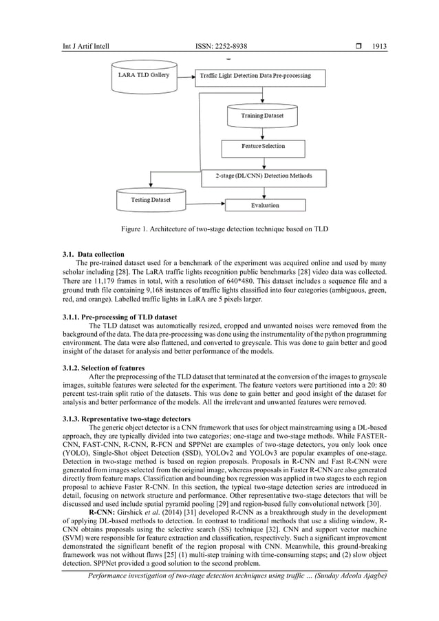 Performance Investigation Of Two Stage Detection Techniques Using Traffic Light Detection
