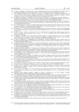 Assessing public satisfaction of public service application using supervised machine learning | PDF