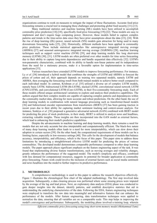 Efficient commodity price forecasting using long short-term memory model | PDF