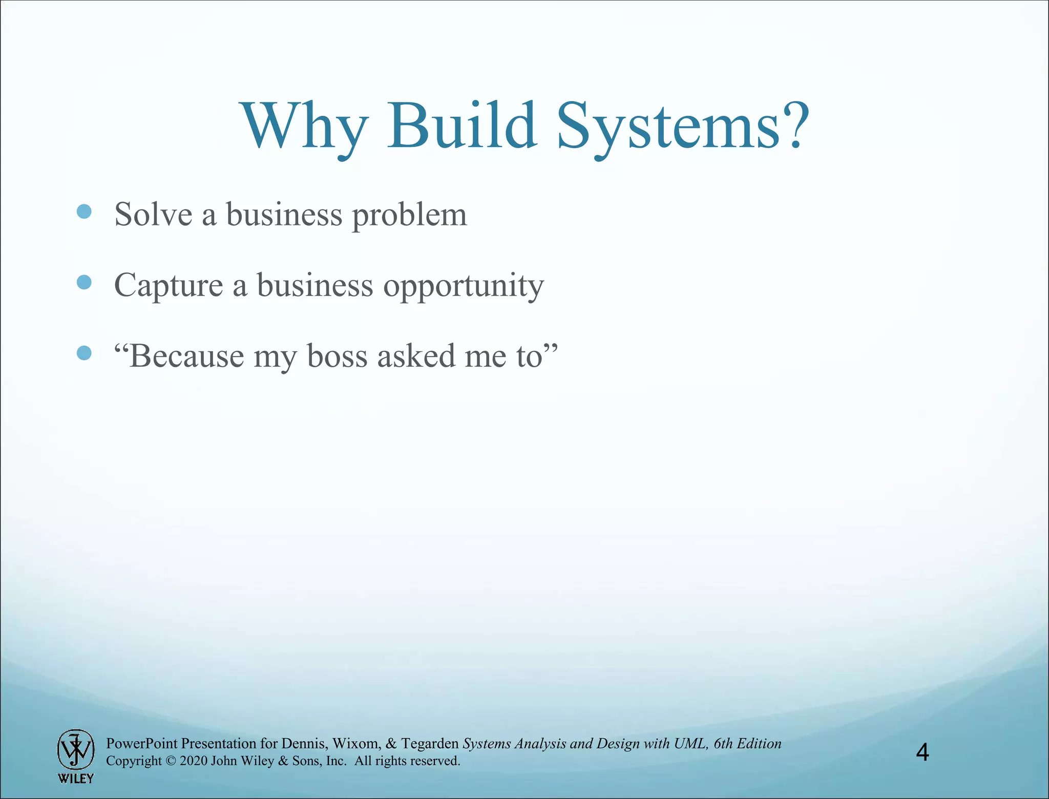 Introduction to Systems Analysis and Design | PPTX