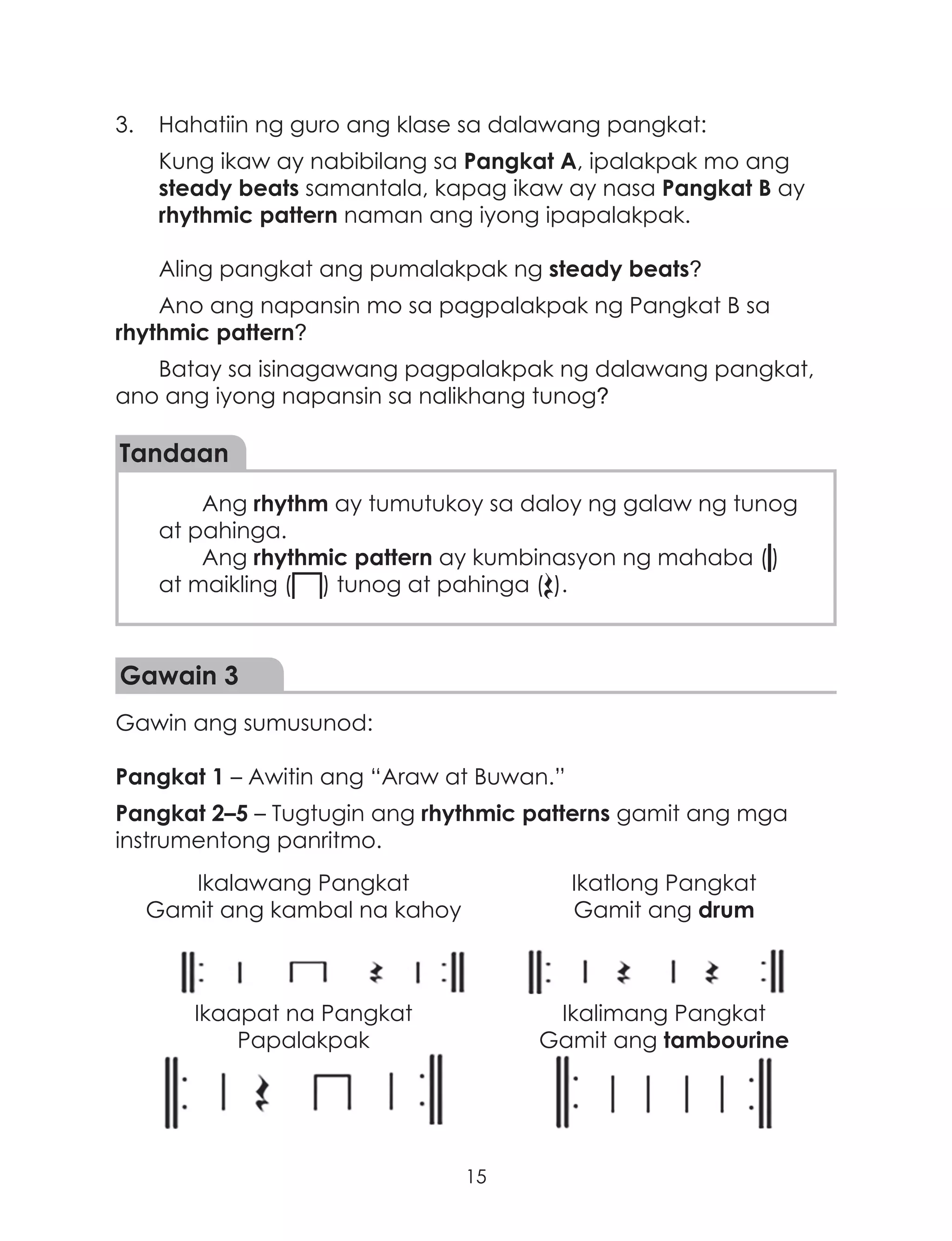 Grade 3 Music LM Tagalog | PDF