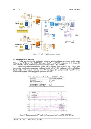 Modeling and Simulation of Grid Connected PV Generation System Using Matlab/Simulink | PDF