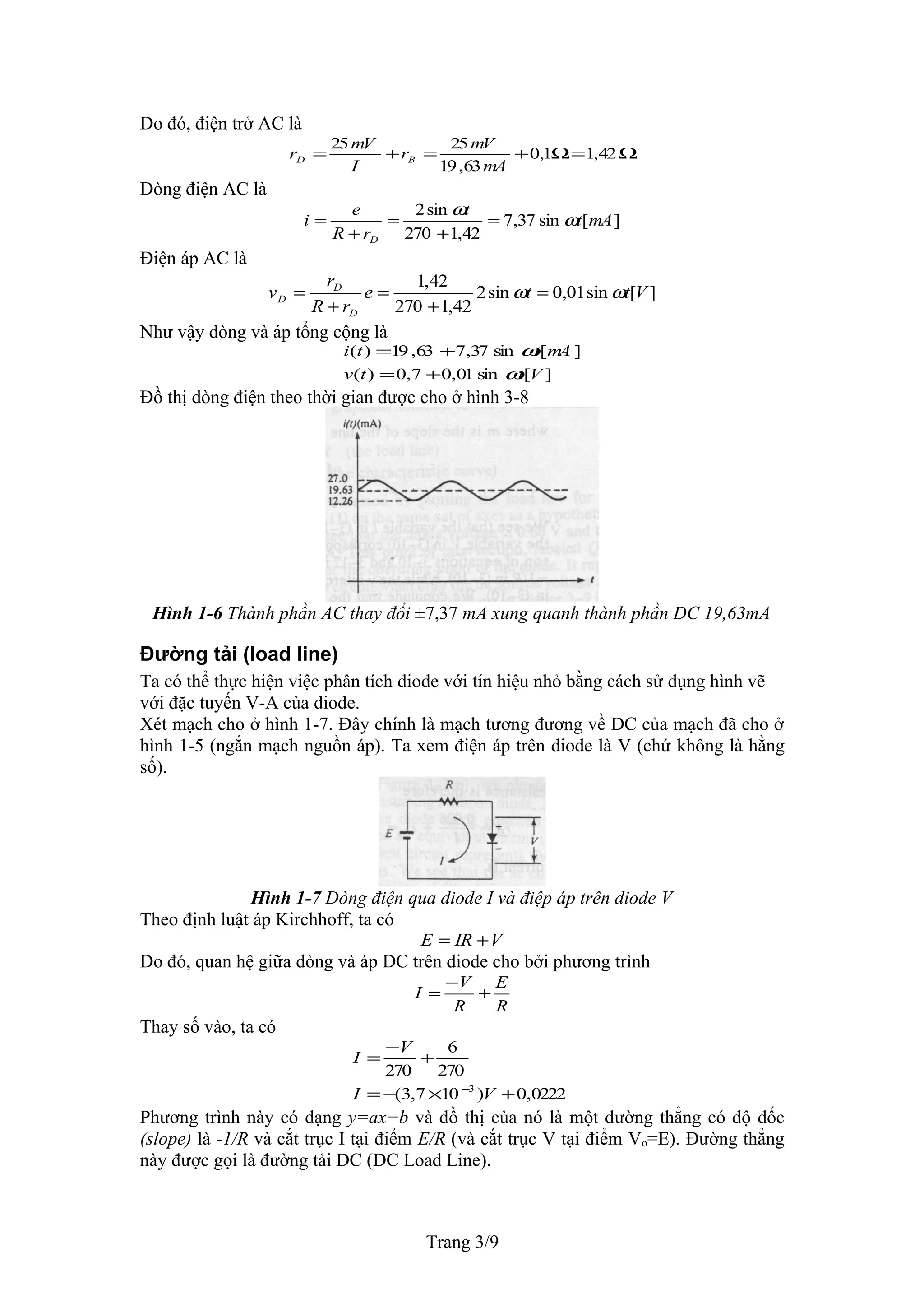Kỹ thuật điện tử - bài tập diode | PDF