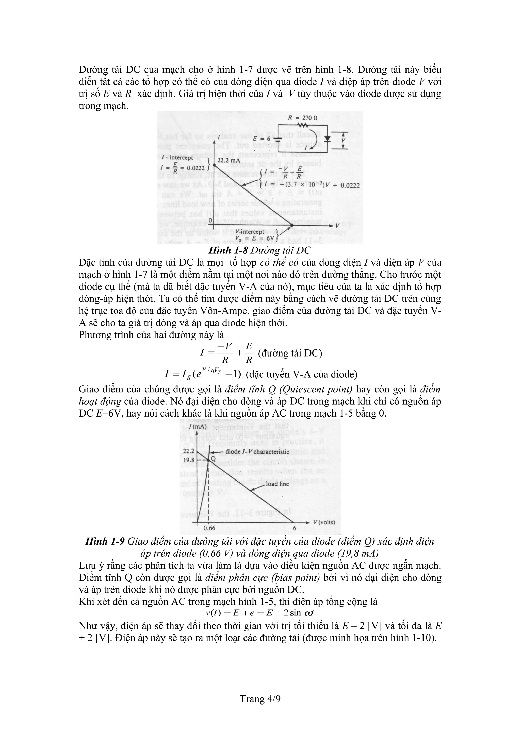 Kỹ thuật điện tử - bài tập diode | PDF