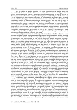 SaaS reusability assessment using machine learning techniques | PDF