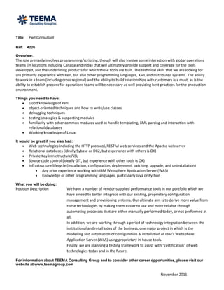 4226 - Perl Consultant | PDF