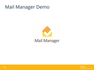Mail Manager Overview | PPT