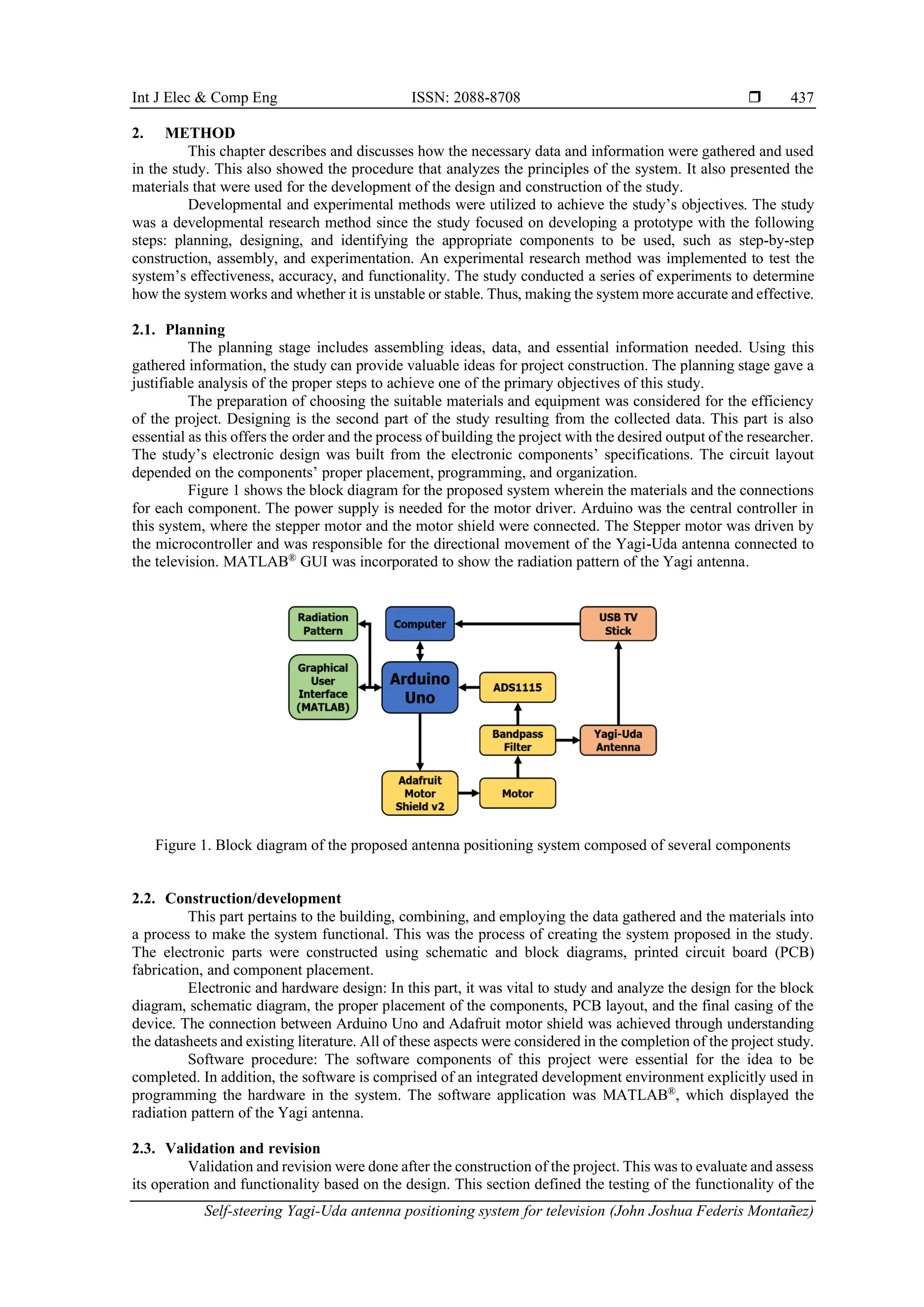 Self-steering Yagi-Uda antenna positioning system for television | PDF