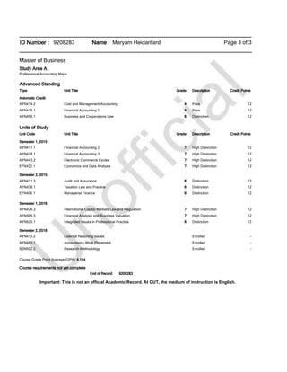 Academic History | PDF