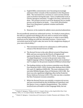 Textual History of the King James Bible | PDF