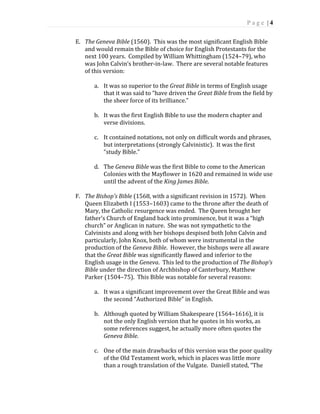 Textual History of the King James Bible | PDF