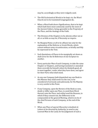 Textual History of the King James Bible | PDF
