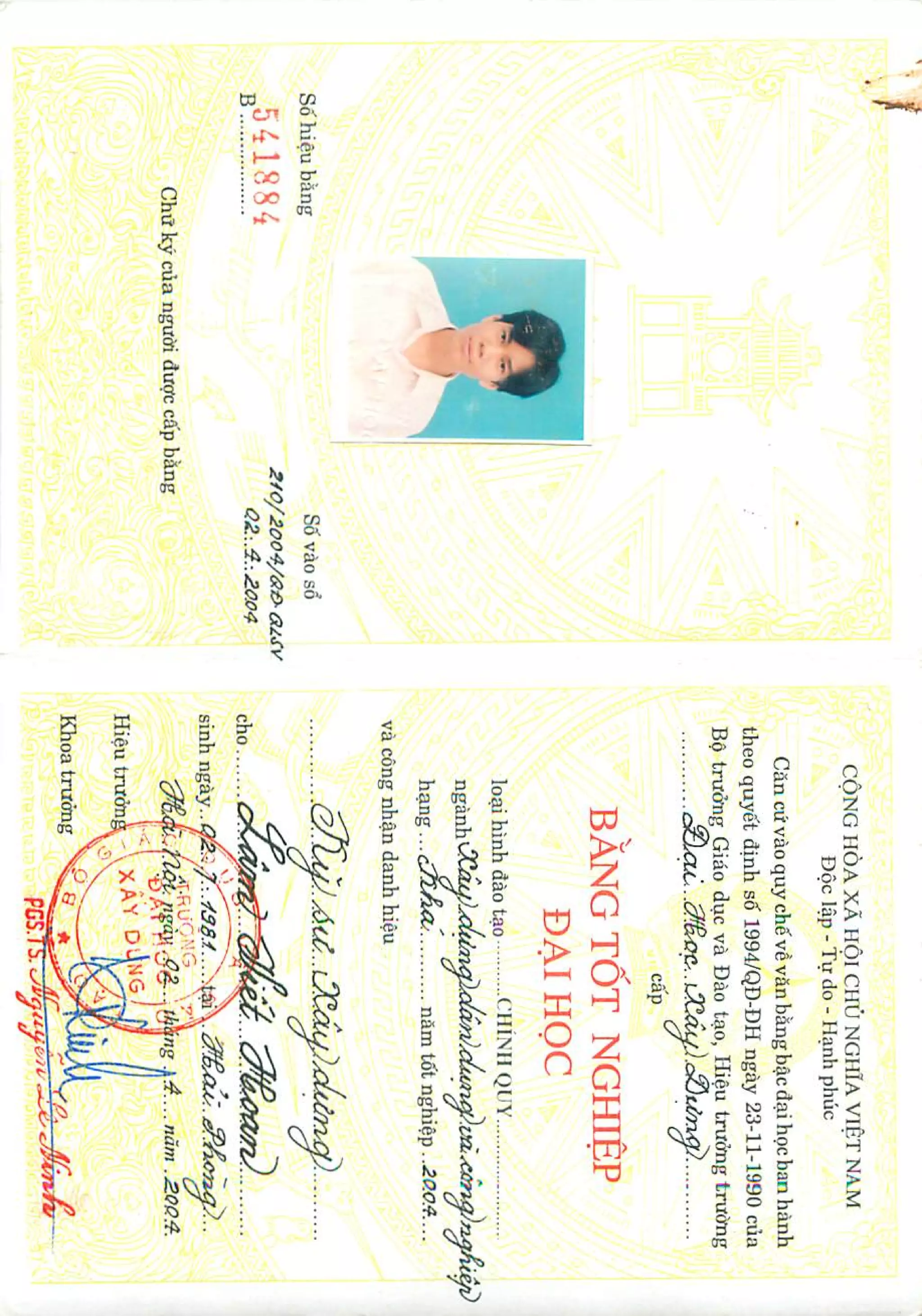 Bang tot nghiep dai hoc. | PDF