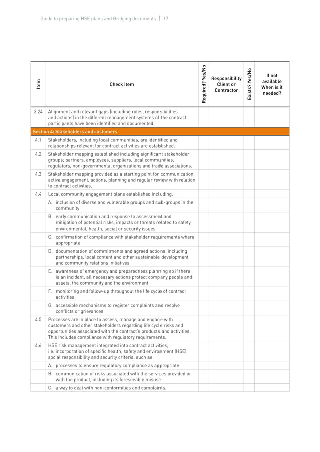 HSE plan and Bridging document | PDF | Civil Engineering Industry ...