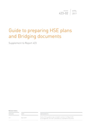 HSE plan and Bridging document | PDF