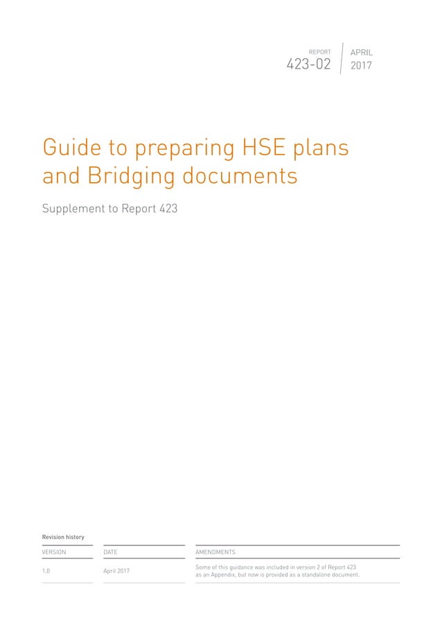 HSE plan and Bridging document | PDF | Civil Engineering Industry ...