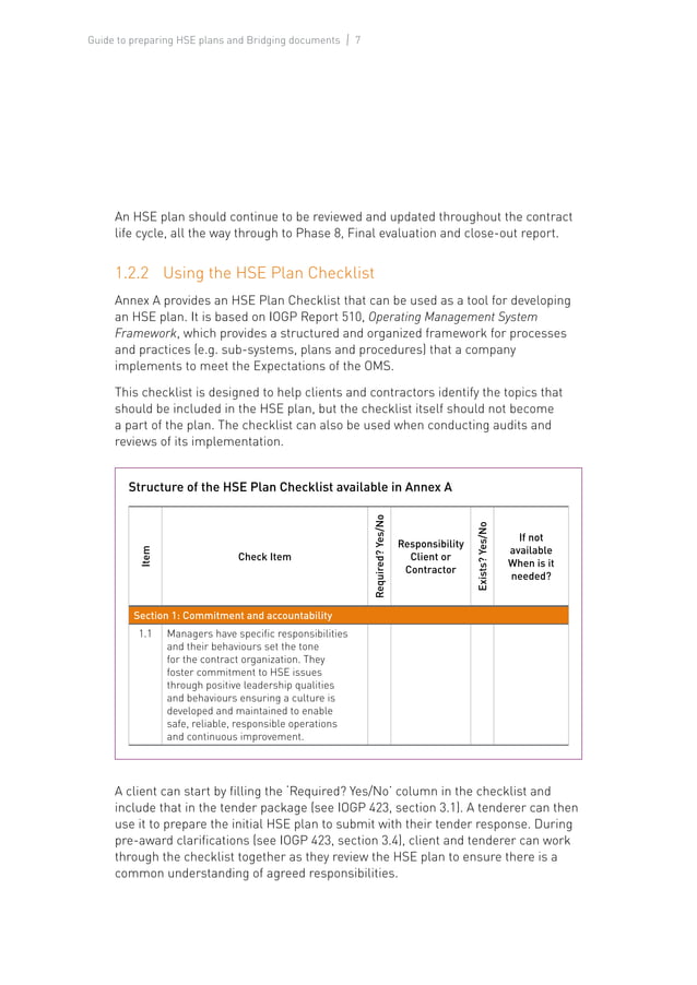 HSE plan and Bridging document | PDF | Civil Engineering Industry ...