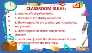 423056701-Classroom-Rules-Presentation.pptx | Education