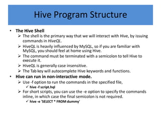 Apache Hive and commands PPT Presentation | PPT